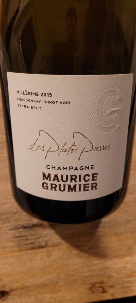 2015 Maurice Grumier Champagne Extra Brut Les Plates Pierres, France ...