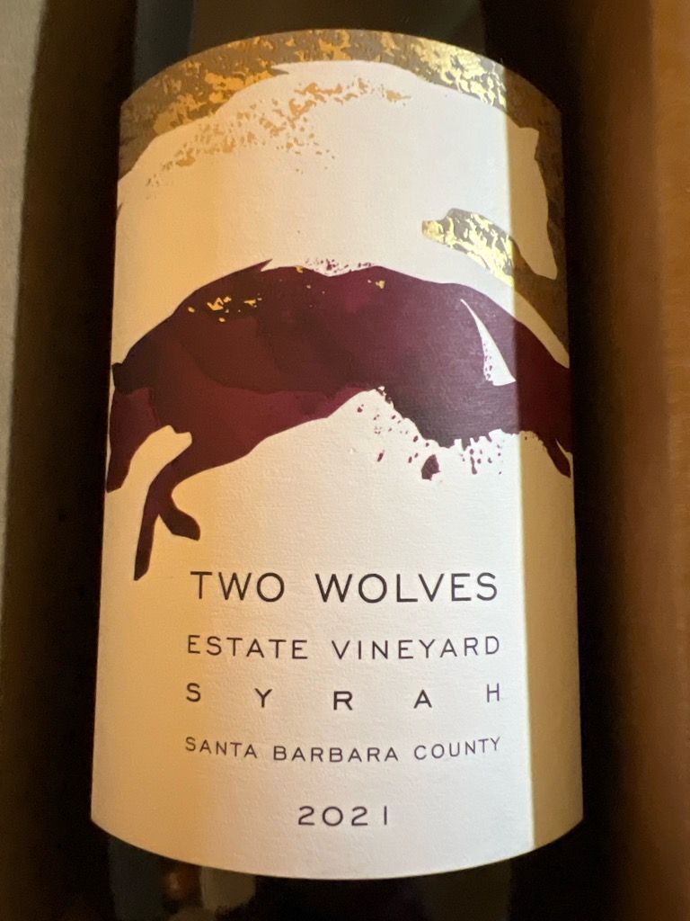 2021 Two Wolves Syrah, USA, California, Central Coast, Santa Barbara ...