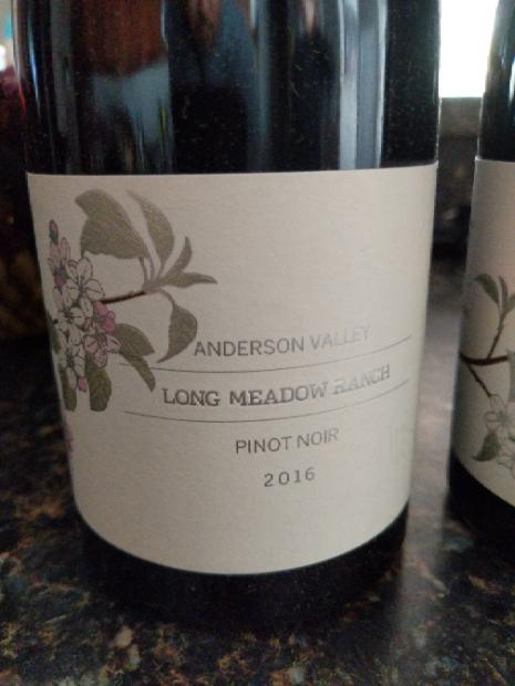 2016 Long Meadow Ranch Pinot Noir, USA, California, North Coast ...
