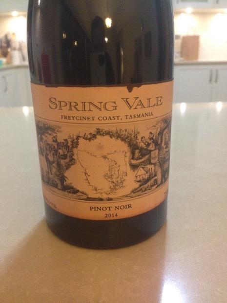 2013 Spring Vale Pinot Noir, Australia, Tasmania, Freycinet Coast ...