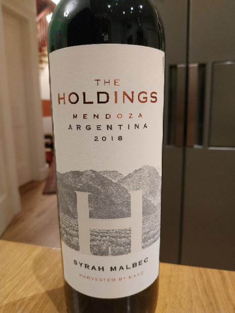 2018 The Holdings Syrah/Malbec, Argentina, Mendoza - CellarTracker