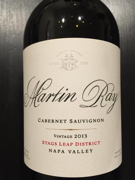 2013 Martin Ray Cabernet Sauvignon Stags Leap District, USA, California ...