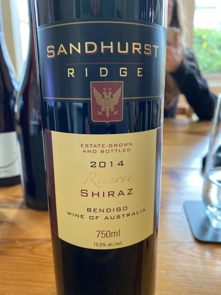2021 Sandhurst Ridge Shiraz Reserve Sandhurst Ridge Winery, Australia ...