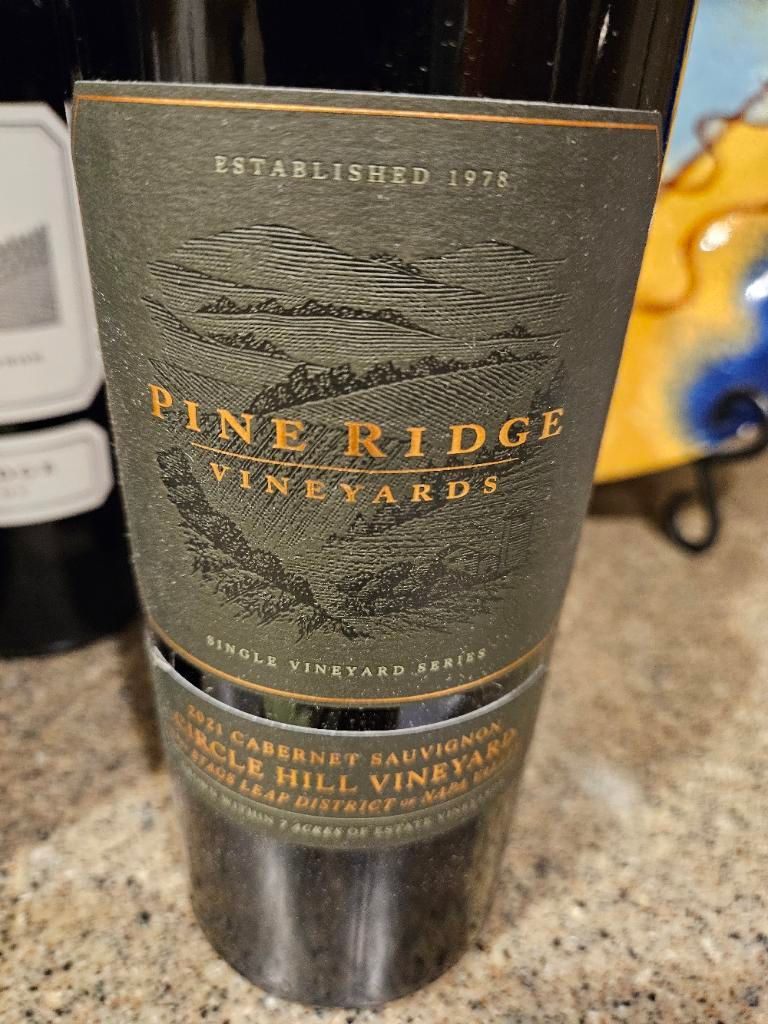 2021 Pine Ridge Vineyards Cabernet Sauvignon Circle Hill Vineyard, USA ...