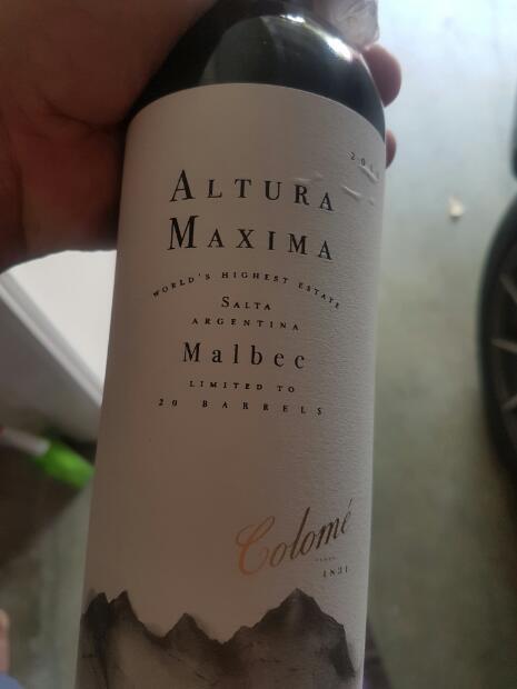 2013 Bodega Colomé Malbec Altura Maxima, Argentina, Valles Calchaquíes ...