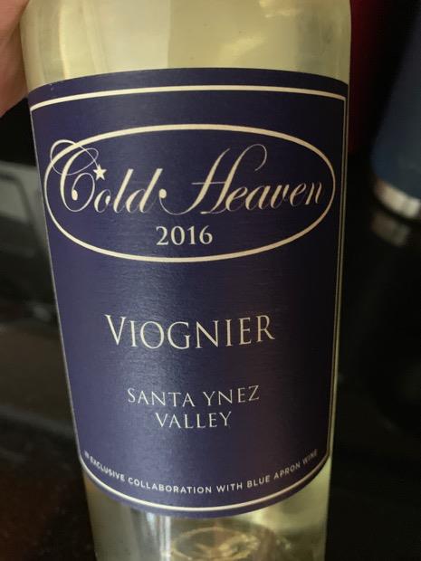 2016 Cold Heaven Viognier Santa Barbara, USA, California, Central Coast ...