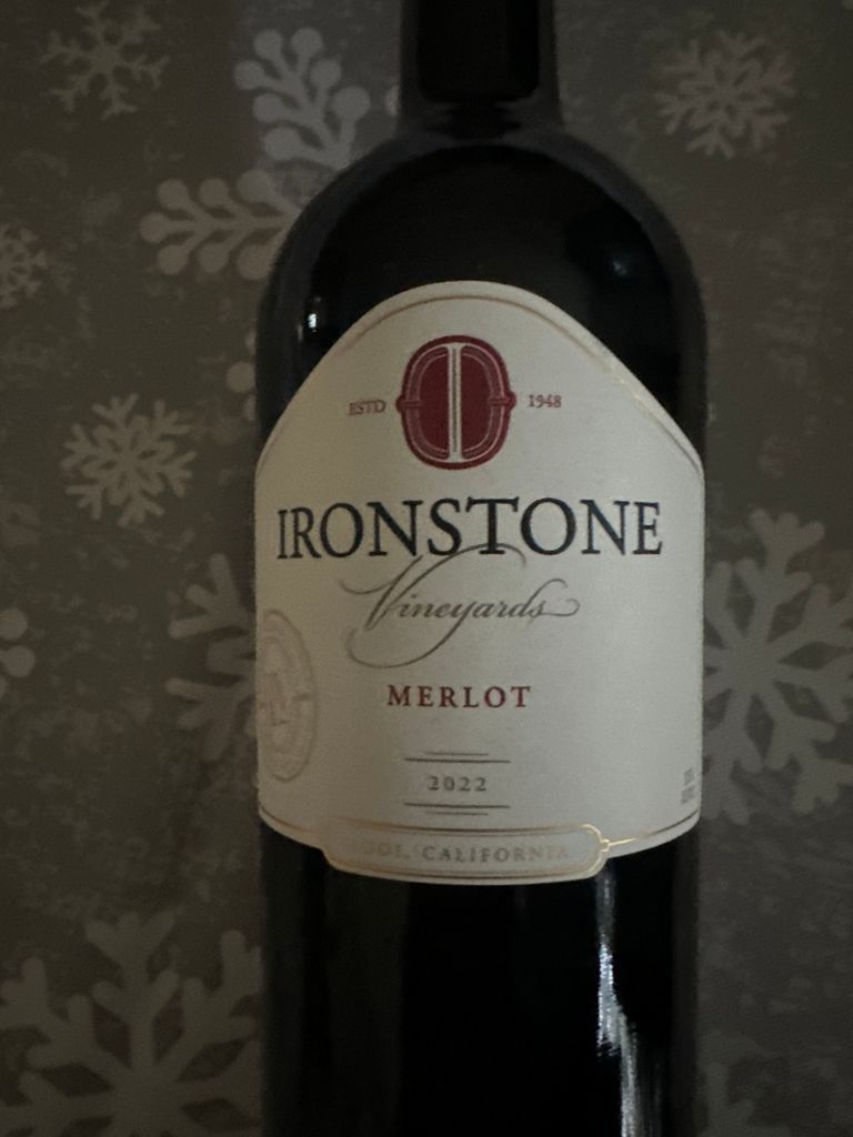 2022 Ironstone Vineyards Merlot, USA, California, Central Valley, Lodi ...
