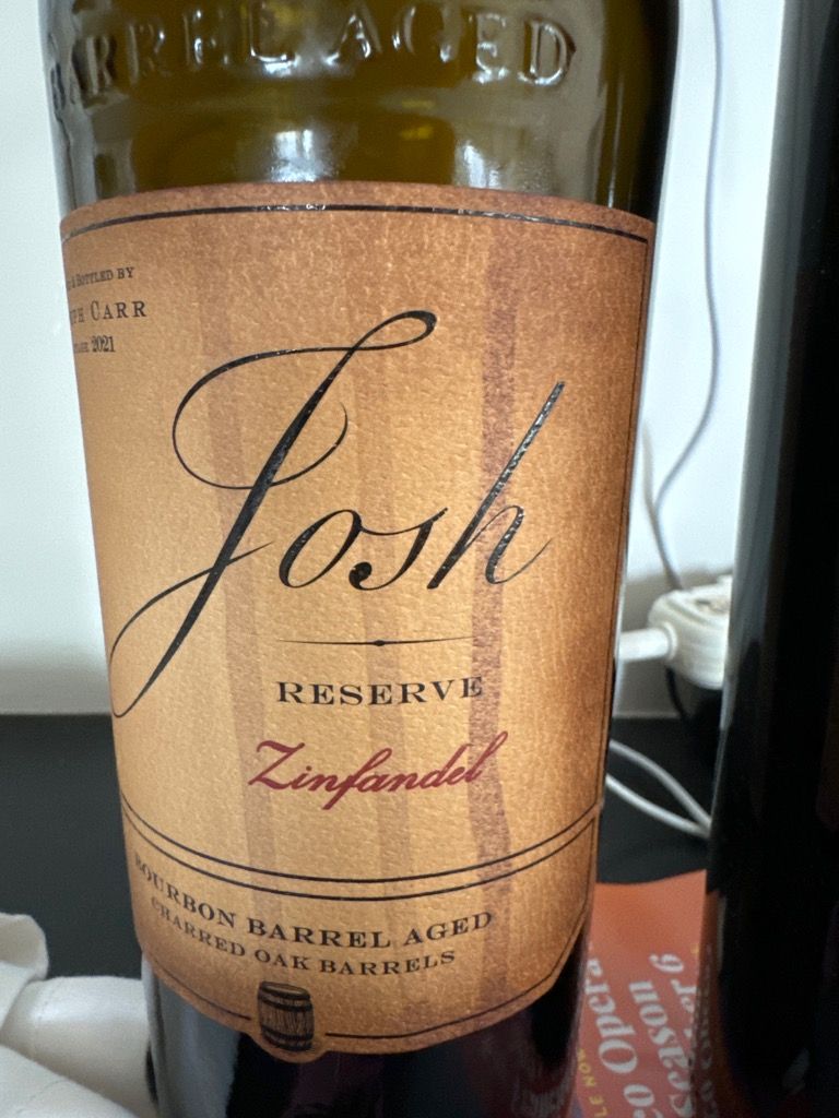 2021 Josh Cellars Zinfandel Bourbon Barrel Aged Reserve, USA ...
