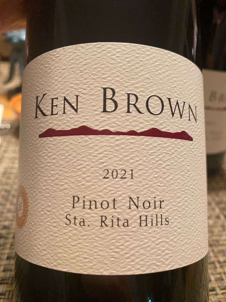 2022 Ken Brown Pinot Noir Sta. Rita Hills, USA, California, Central ...