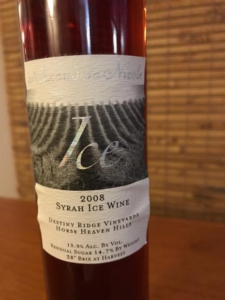 2008 Alexandria Nicole Syrah Jet Black Destiny Ridge Vineyards, USA ...
