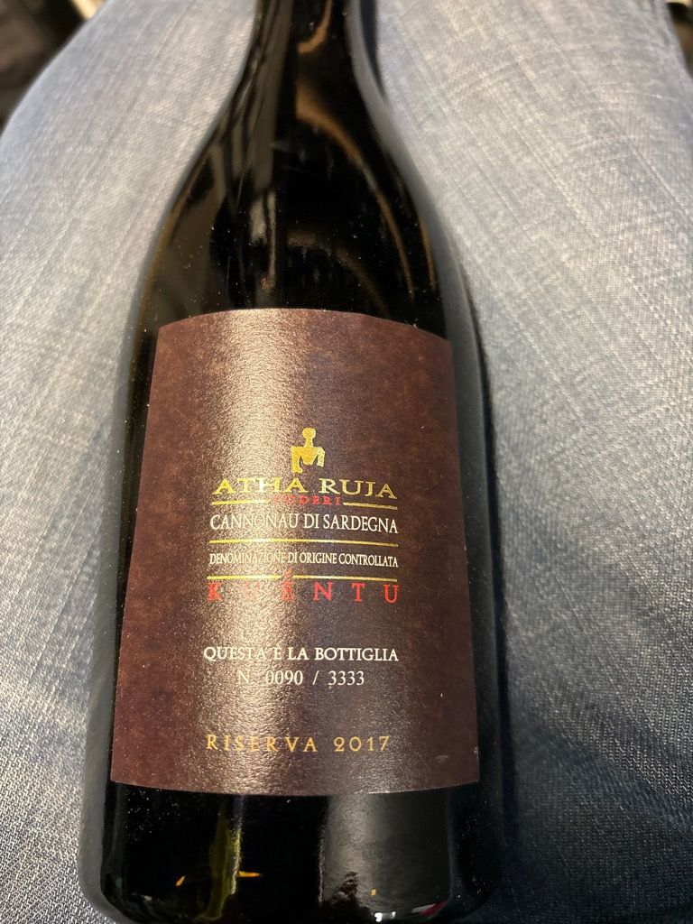 2018 Poderi Atha Ruja Cannonau di Sardegna, Italy, Sardinia, Cannonau ...