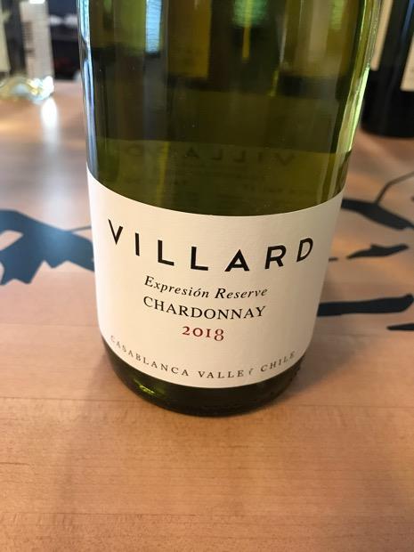 2018 Villard Estate Chardonnay Expresión Reserve, Chile, Casablanca ...