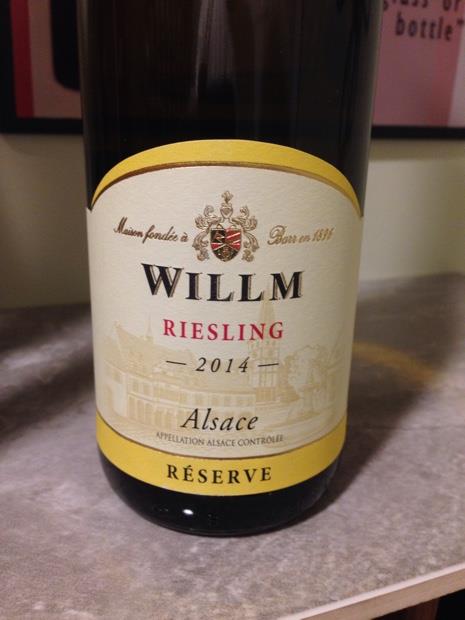 2014 Willm Riesling Reserve, France, Alsace - CellarTracker