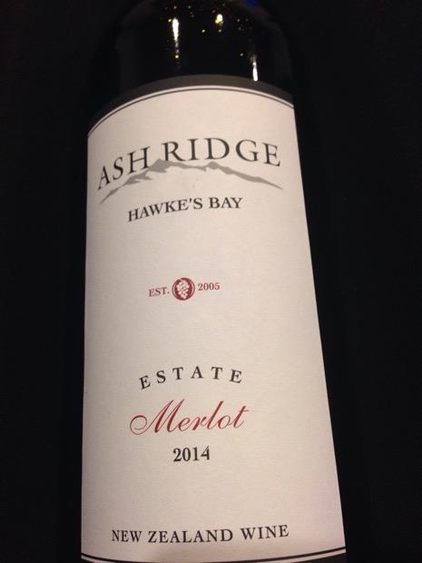 2014 Ash Ridge Merlot, New Zealand, North Island, Hawke's Bay ...
