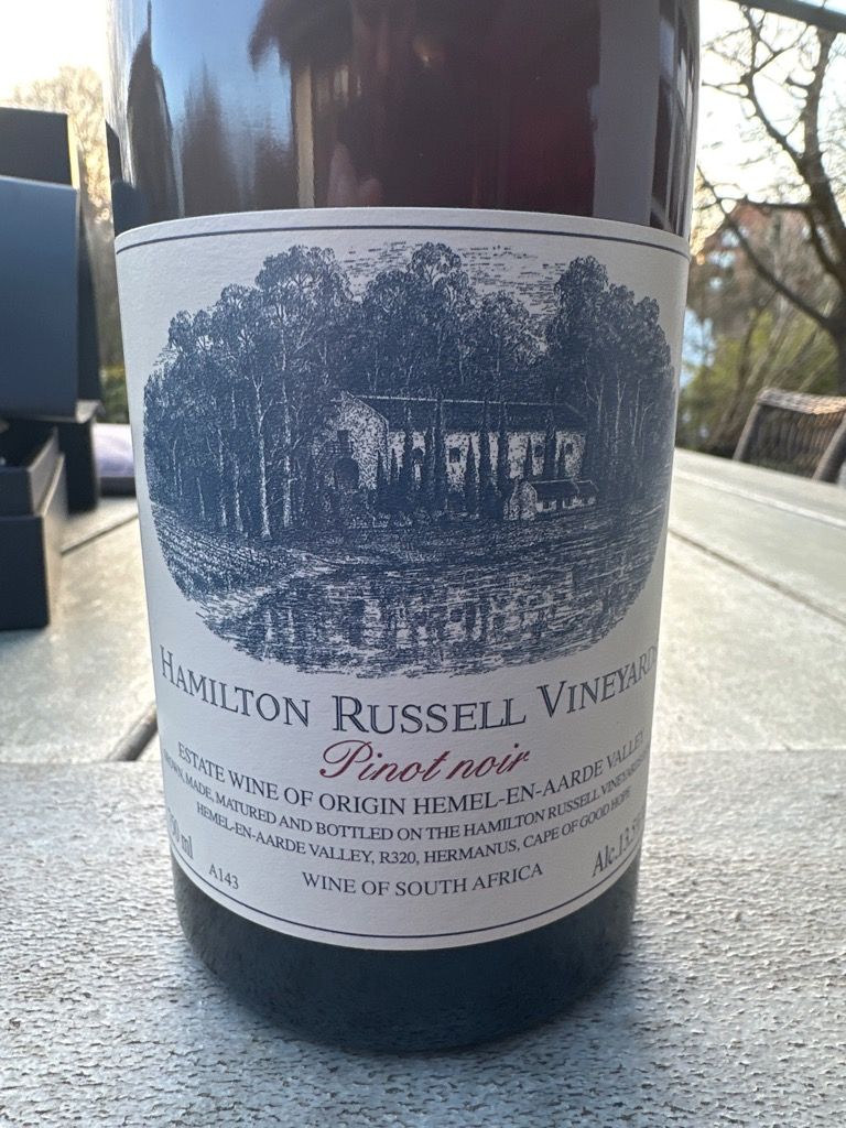 2023 Hamilton Russell Vineyards Pinot Noir, South Africa, Cape South ...