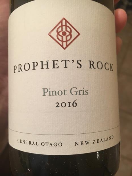2017 Prophets Rock Pinot Gris, New Zealand, South Island, Otago ...