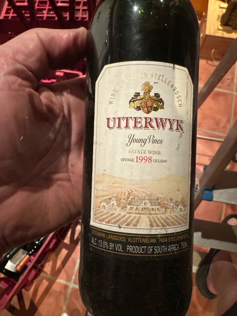 1998 DeWaal Shiraz Uiterwyk, South Africa, Coastal Region, Stellenbosch - CellarTracker