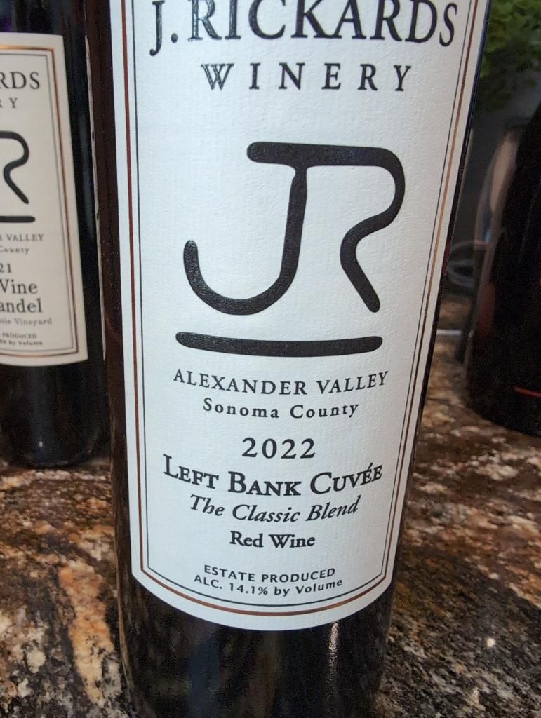 2022 J. Rickards Left Bank Cuvee, USA, California, Sonoma County ...