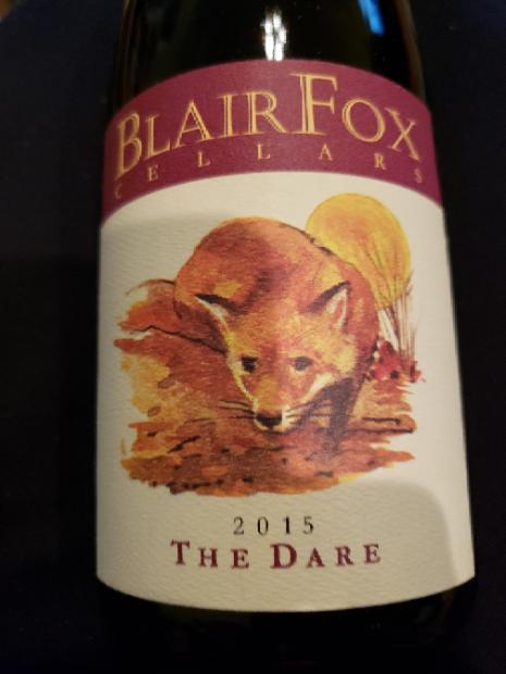2014 Blair Fox Syrah The Dare, USA, California, Central Coast, Santa ...
