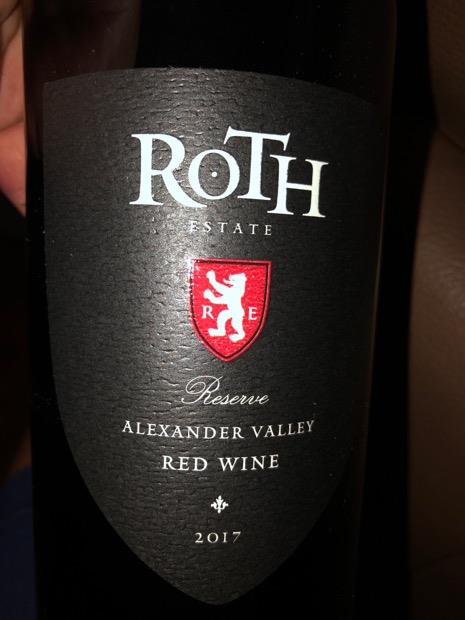 2017 Roth Estate Reserve, USA, California, Sonoma County, Alexander ...