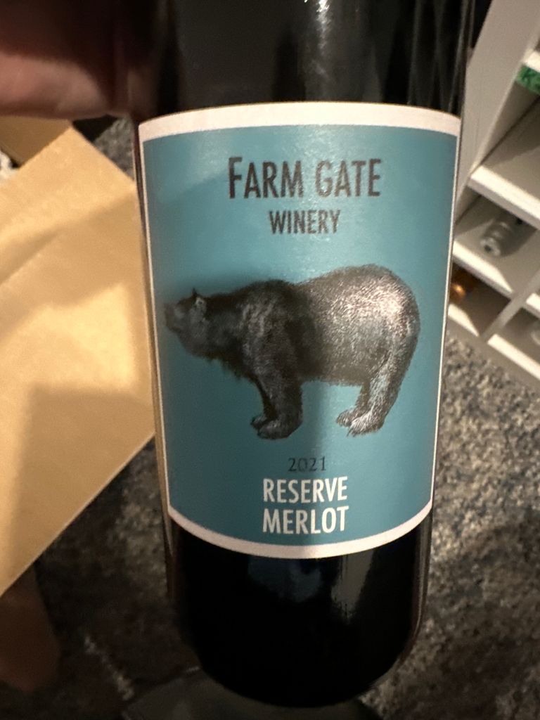 2021 Farm Gate Winery Merlot Reserve, Canada, British Columbia ...
