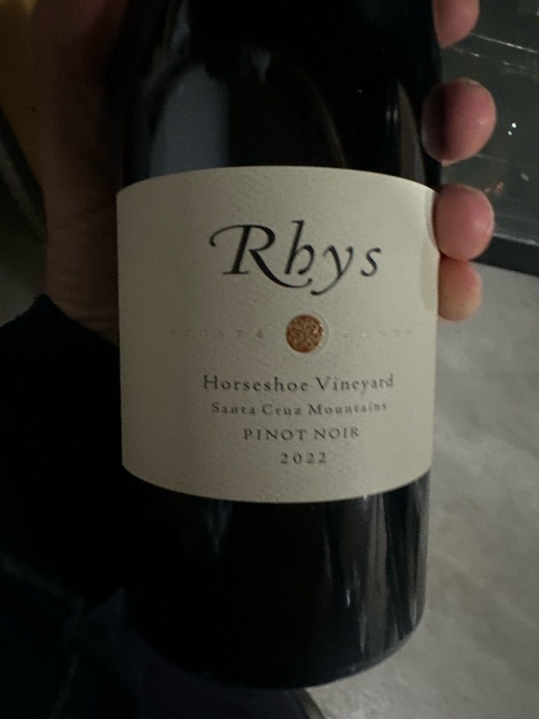 2023 Rhys Pinot Noir Horseshoe Vineyard, USA, California, Santa Cruz ...