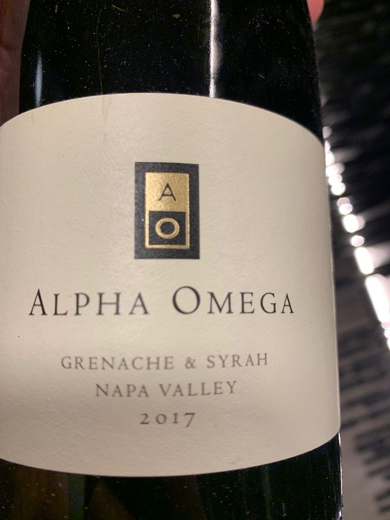 2017 Alpha Omega Grenache & Syrah, USA, California, Napa Valley ...
