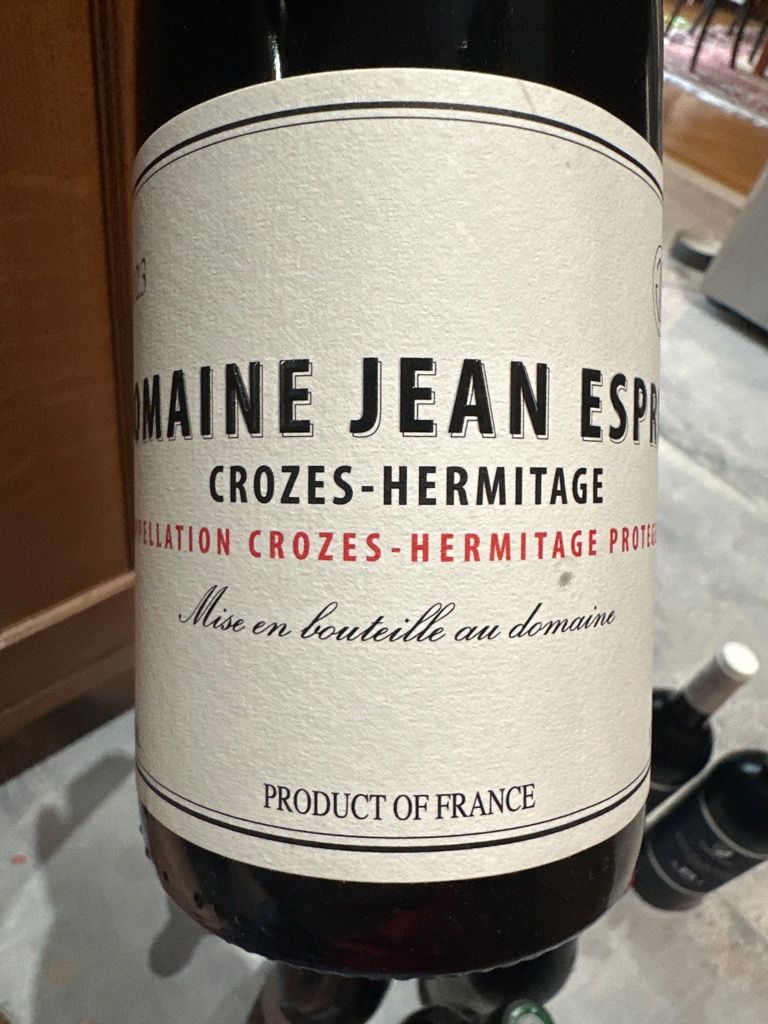 2024 Domaine Jean Esprit Crozes-Hermitage Esprit, France, Rhône ...