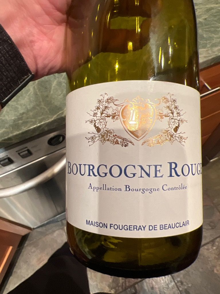 2019 Fougeray de Beauclair Pinot Noir Bourgogne, France, Burgundy ...