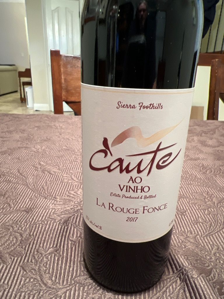 2017 Cante AO Vinho Le Rouge Foncé, USA, California, Sierra Foothills ...