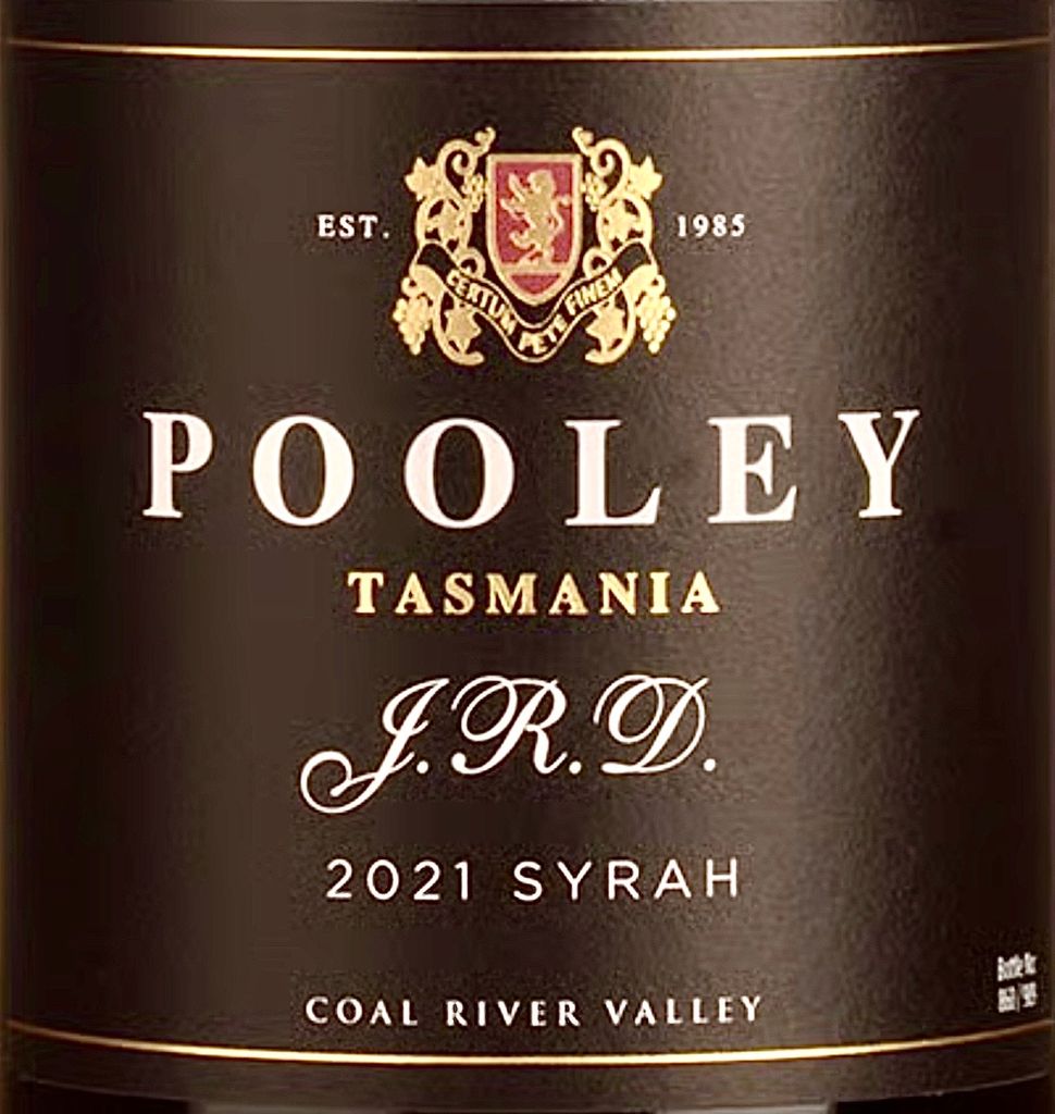 2021 Pooley Syrah JRD, Australia, Tasmania, Coal River - CellarTracker