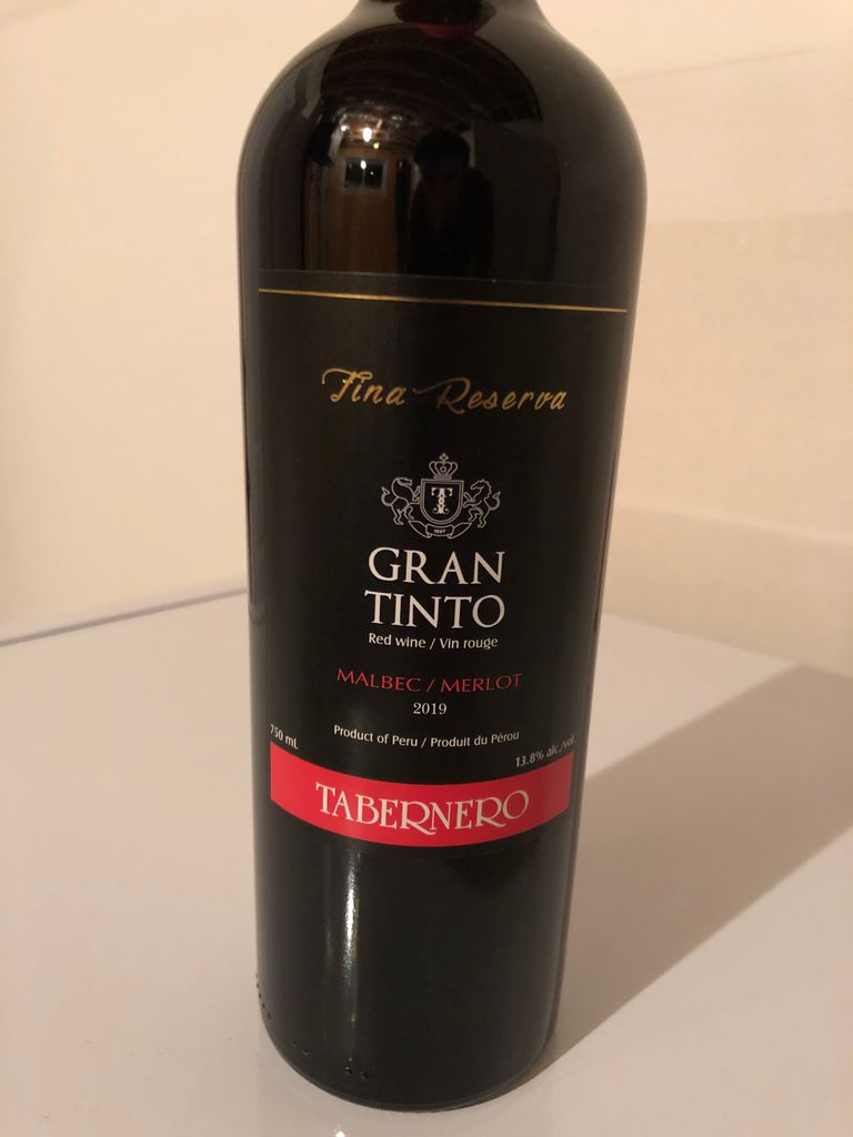 2021 Tabernero Malbec Gran Tinto Reserve, Peru, Ica, Chincha Valley ...
