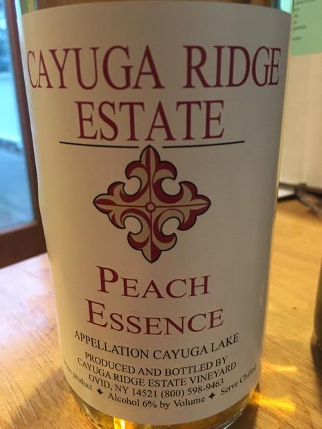 NV Cayuga Ridge Estate Peach Essence, USA, New York, Finger Lakes ...