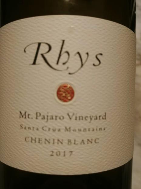 2017 Rhys Chenin Blanc Mt. Pajaro Vineyard, USA, California, Santa Cruz ...