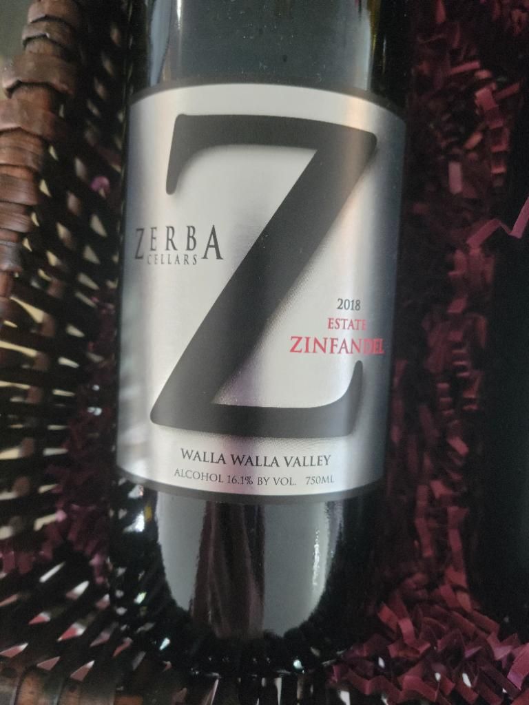 2018 Zerba Cellars Zinfandel, USA, Washington, Columbia Valley, Walla ...