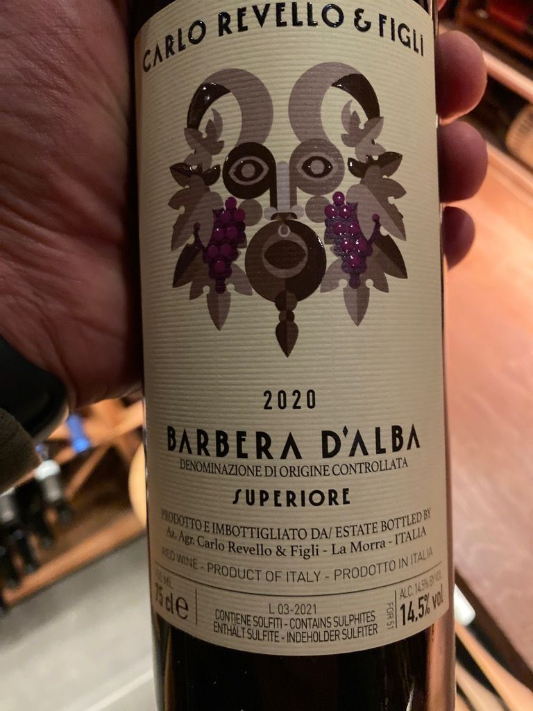 2021 Carlo Revello & Figli Barbera d'Alba Superiore, Italy, Piedmont ...