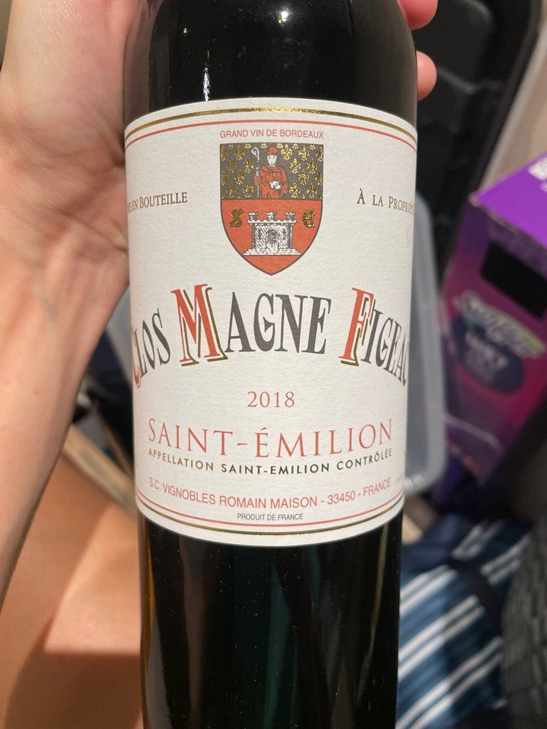 2018 Château Clos Magne Figeac, France, Bordeaux, Libournais, St ...