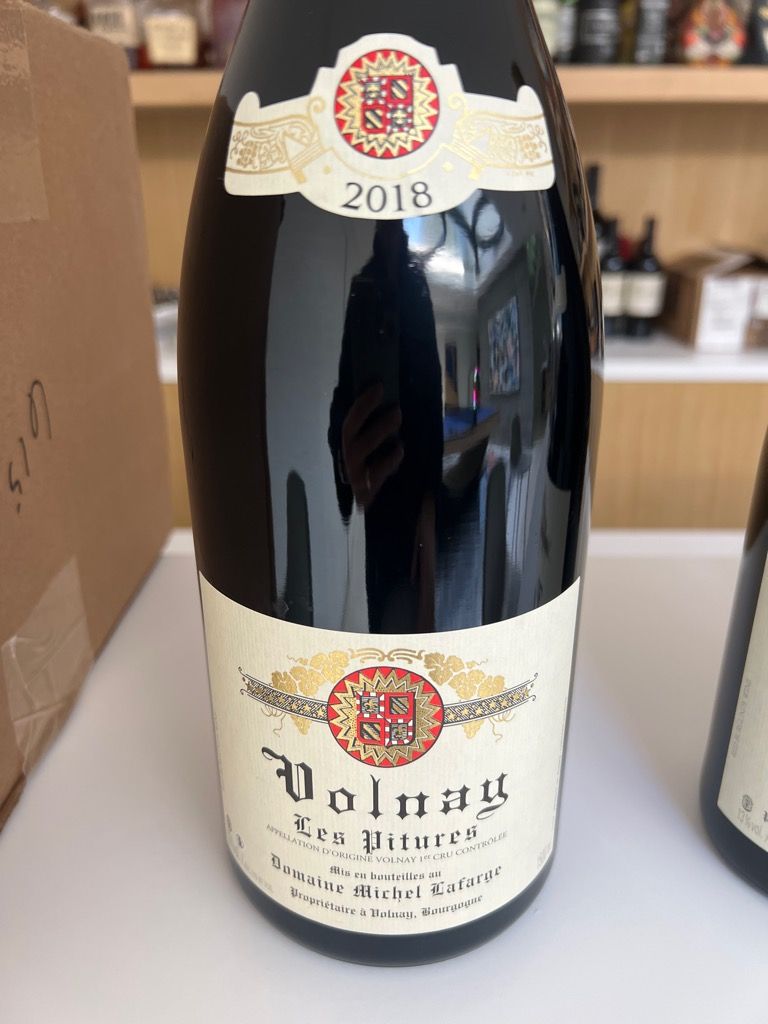 2018 Domaine Michel Lafarge Volnay 1er Cru Les Pitures, France ...