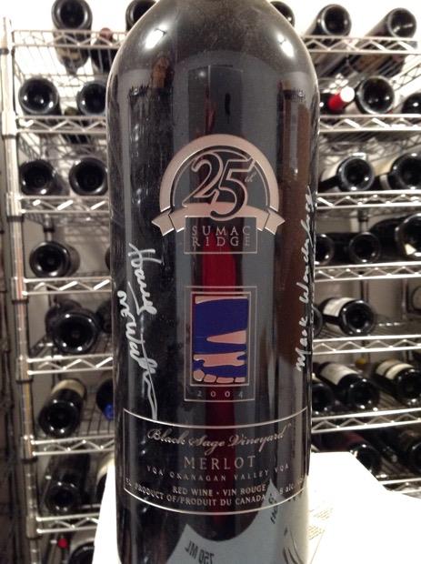 2003 Sumac Ridge Merlot Black Sage Vineyard, Canada, British Columbia ...