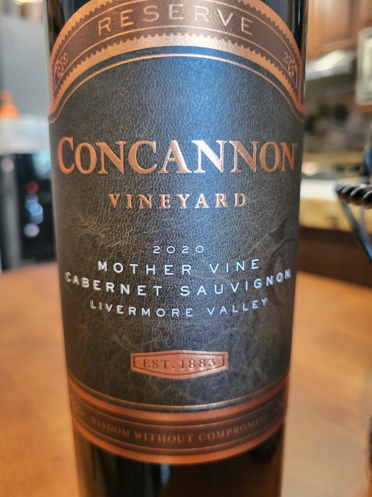 2020 Concannon Vineyard Cabernet Sauvignon Mother Vine Reserve, USA ...