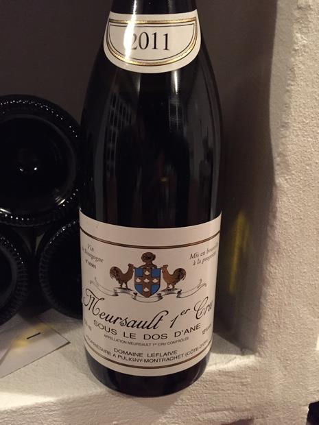 2011 Domaine Leflaive Meursault 1er Cru Sous le Dos d'Âne, France ...