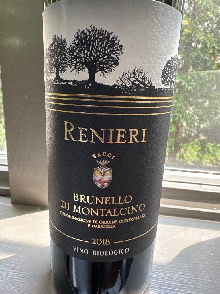 2018 Renieri Brunello di Montalcino, Italy, Tuscany, Montalcino ...