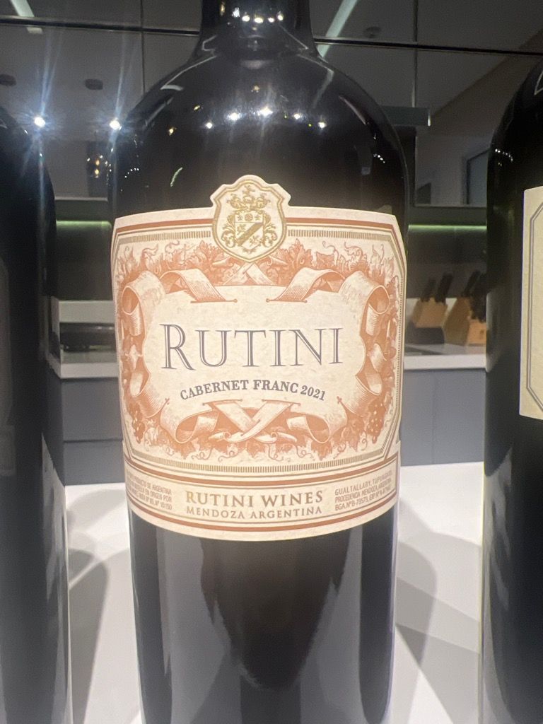 2020 Rutini Cabernet Franc Single Vineyard Gualtallary, Argentina ...