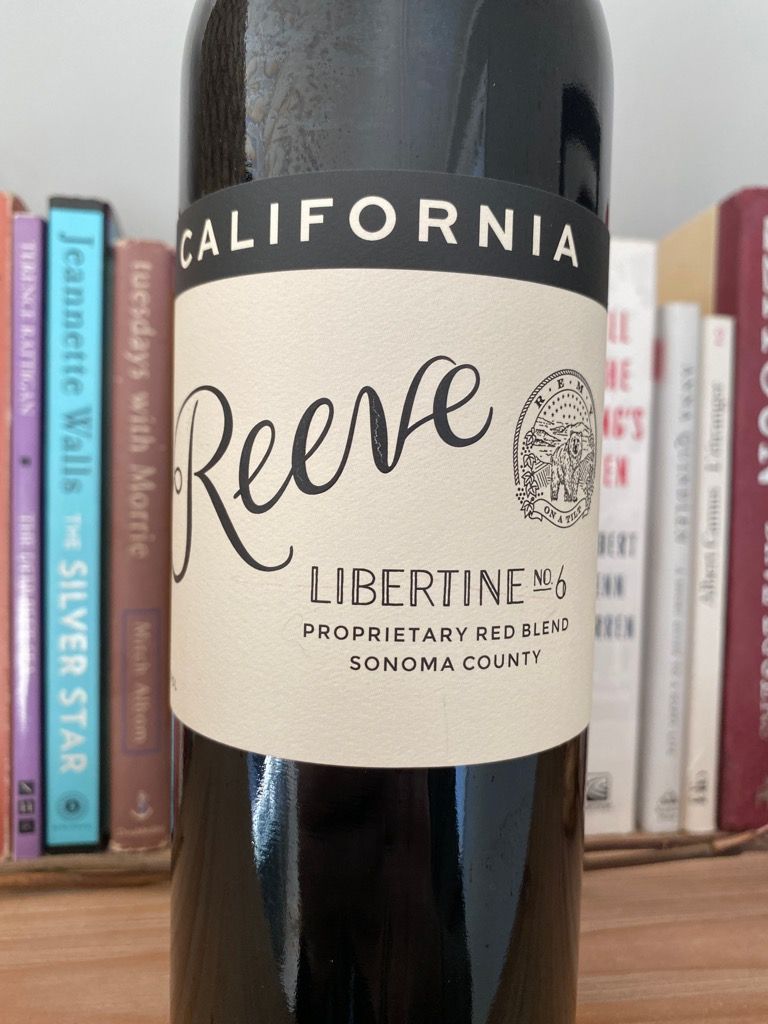 NV Reeve Wines Libertine No. 6, USA, California, Sonoma County ...