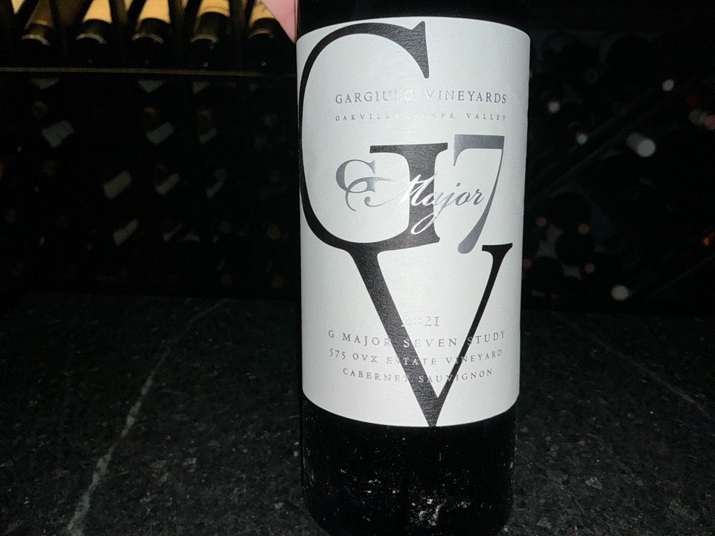 2021 Gargiulo Vineyards Cabernet Sauvignon G Major Seven Study 575 OVX ...