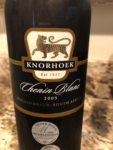 2020 Knorhoek Chenin Blanc, South Africa, Coastal Region, Stellenbosch ...