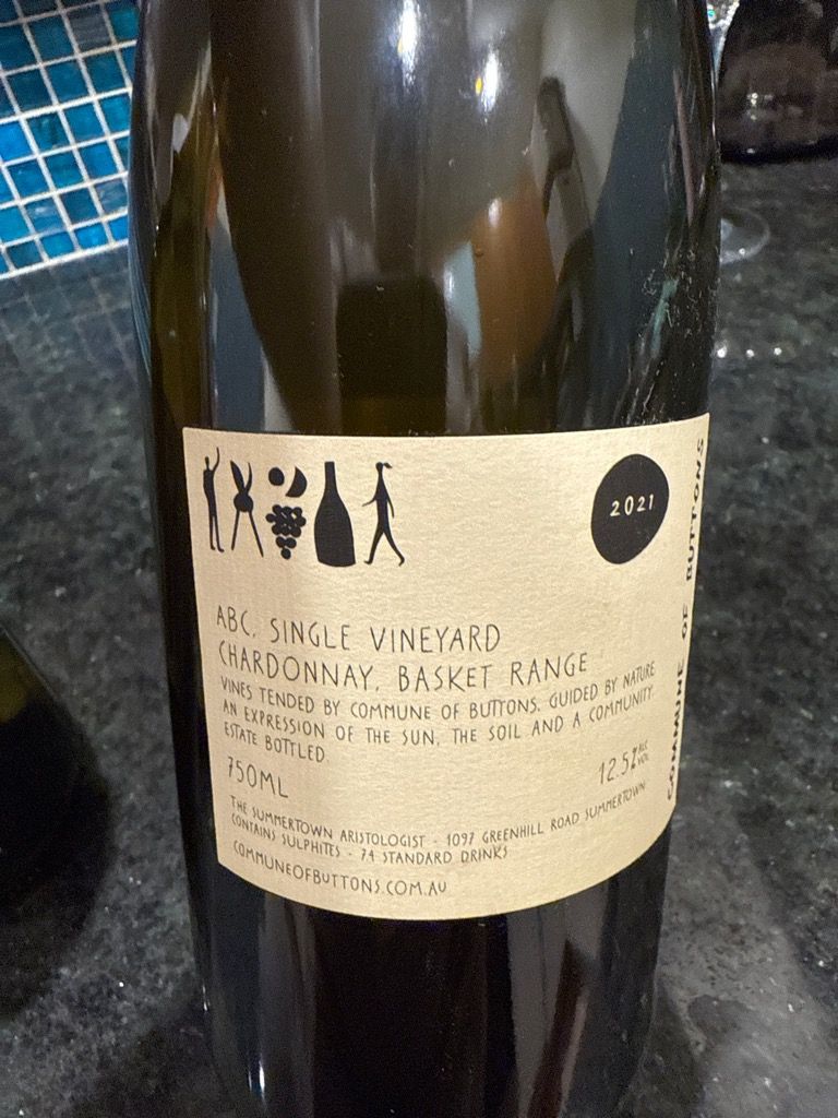 2024 Commune of Buttons Chardonnay, Australia, South Australia, Mount ...