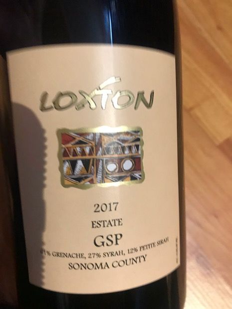 2017 Loxton GSP Loxton Estate Vineyard, USA, California, Sonoma County ...