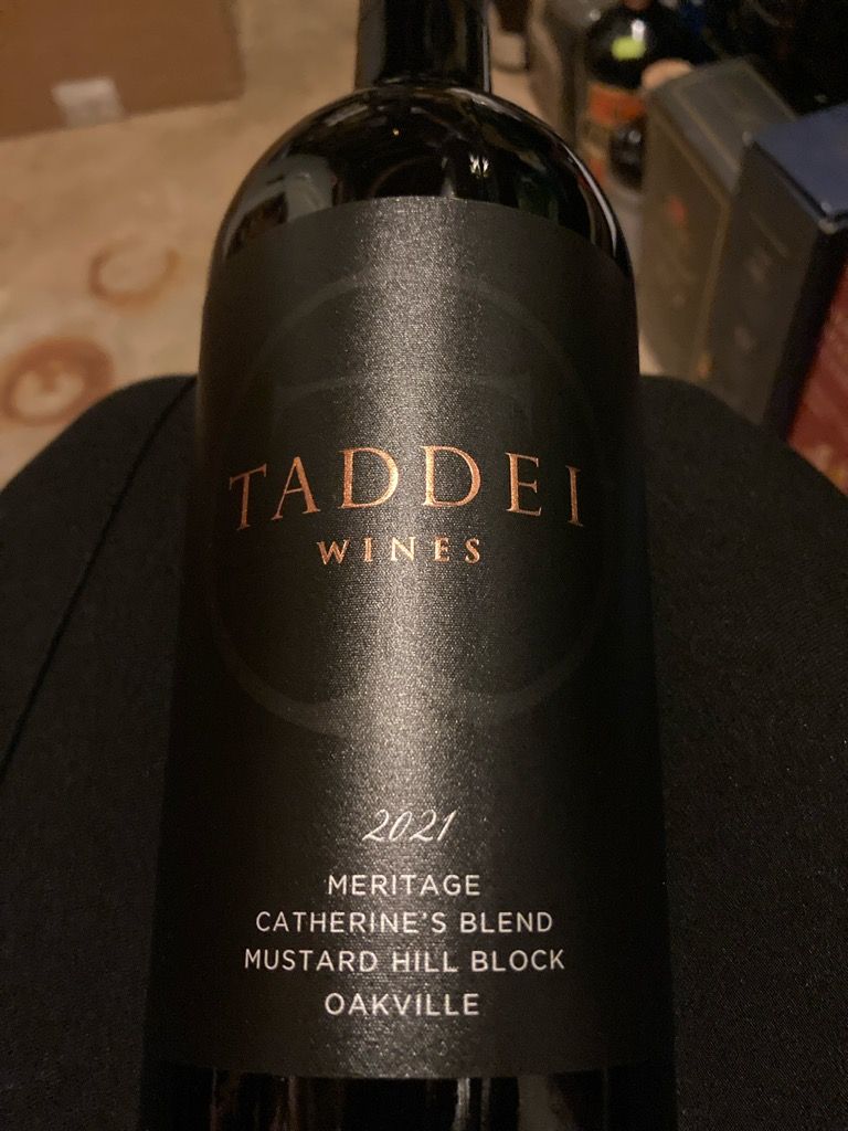 2021 Taddei Wines Meritage Catherine's Blend Mustard Hill Block, USA ...