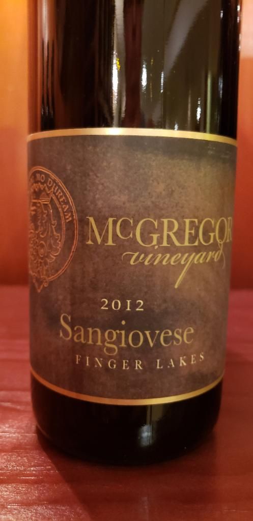 2010 McGregor Vineyards Sangiovese McGregor Vineyard, USA, New York ...